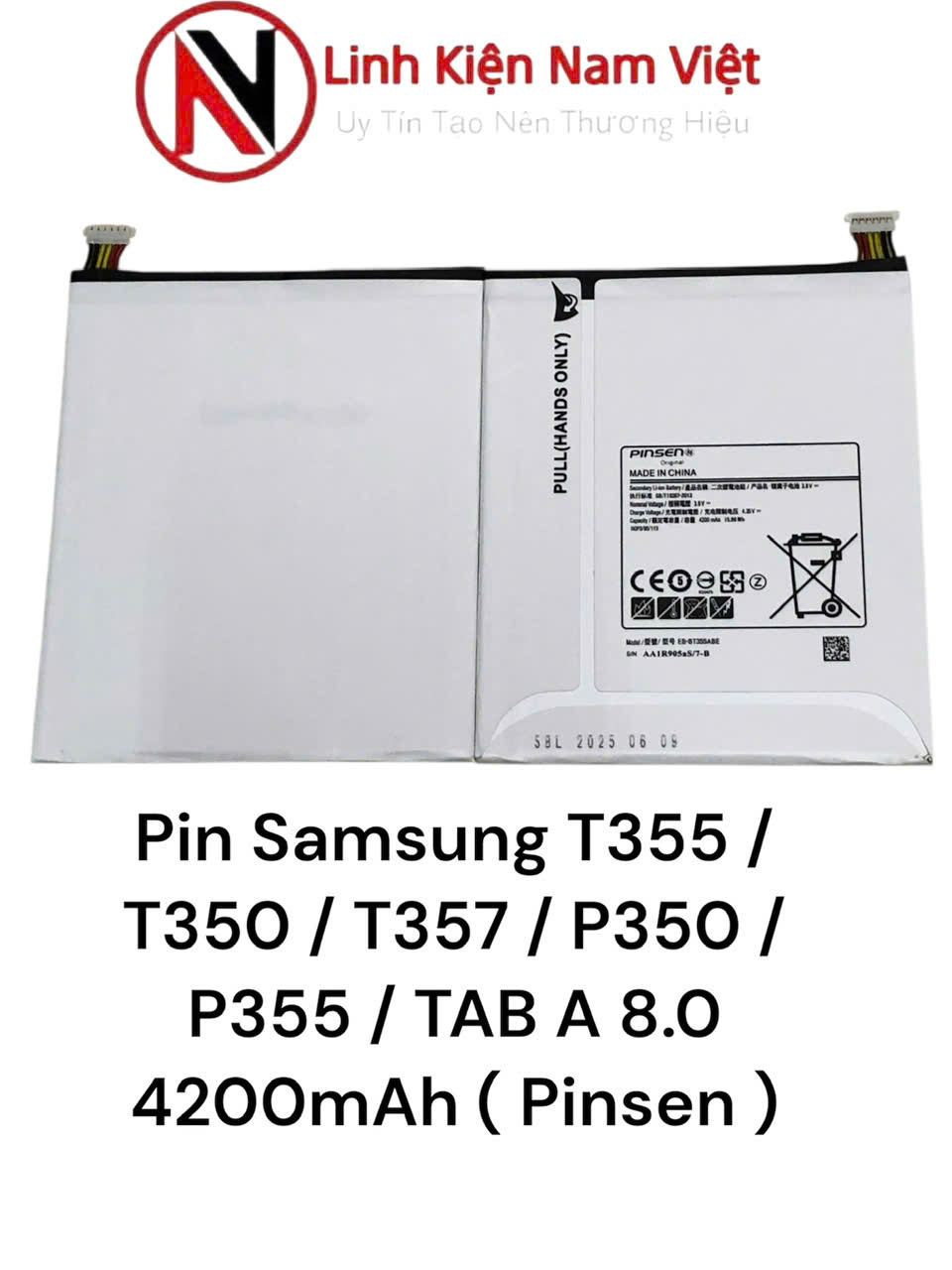 Pin Samsung T355 / T350 / T357 / P350 / P355 / TAB A 8.0 4200mAh ( Pinsen )
