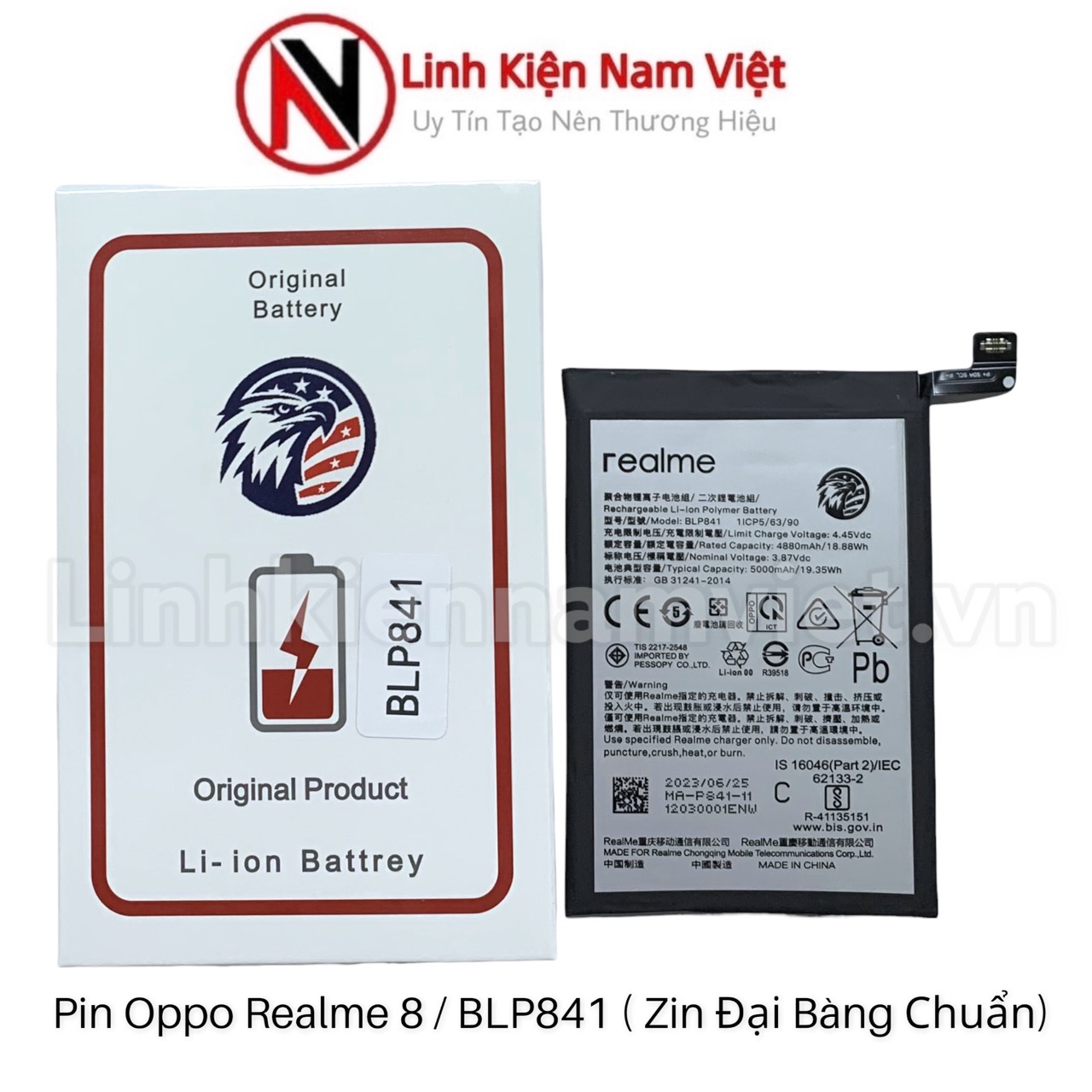Pin Oppo Realme 8 Zin Pin đại bàng 5000mAh ( BLP841 )