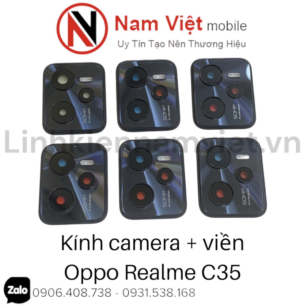 Kính camera + viền Oppo Realme C35