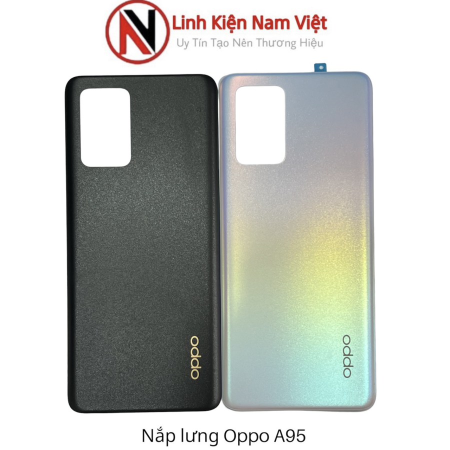 Nắp lưng Oppo A95 (không kính camera) Trắng đa sắc