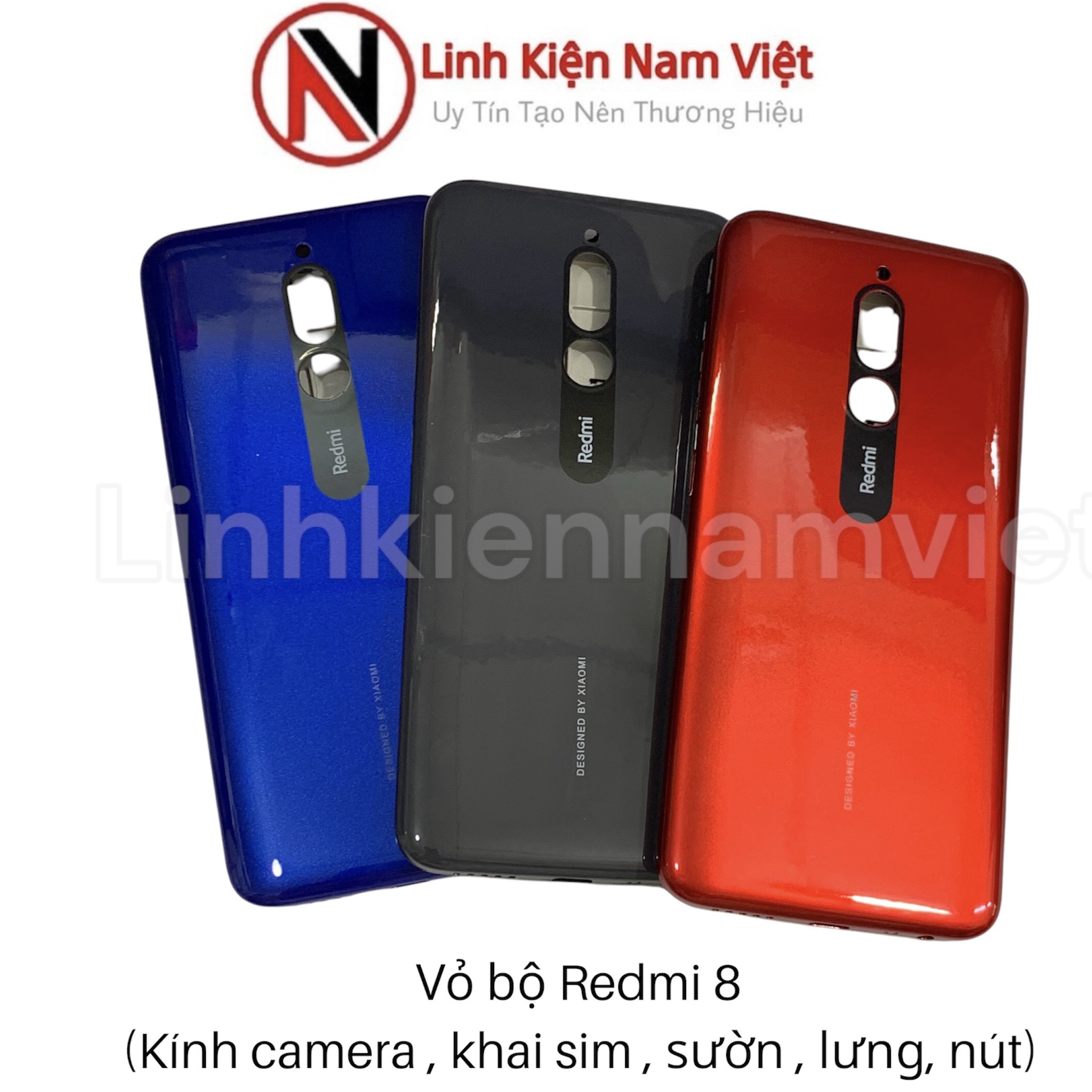 Vỏ bộ + Sim + Kính camera Xiaomi Redmi 8